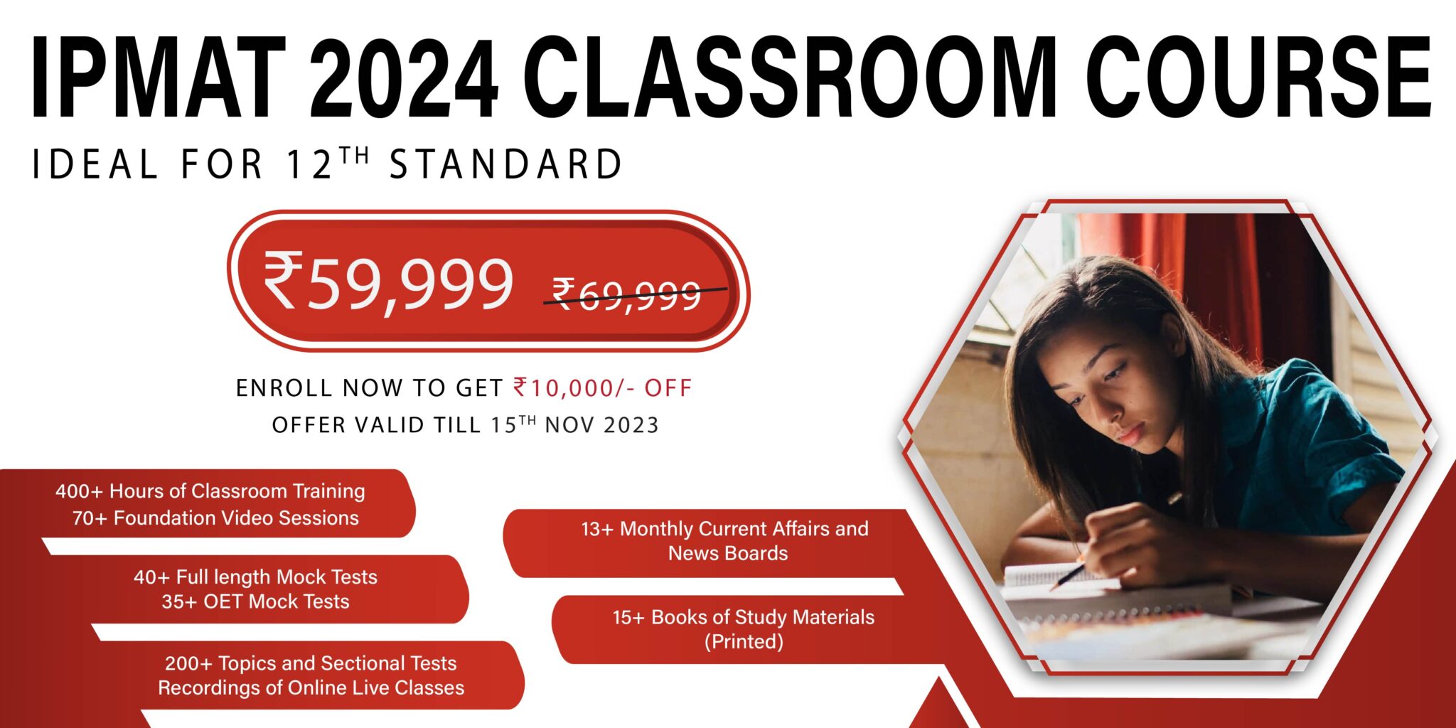 IPMAT 2024 classroom – Abhyaas